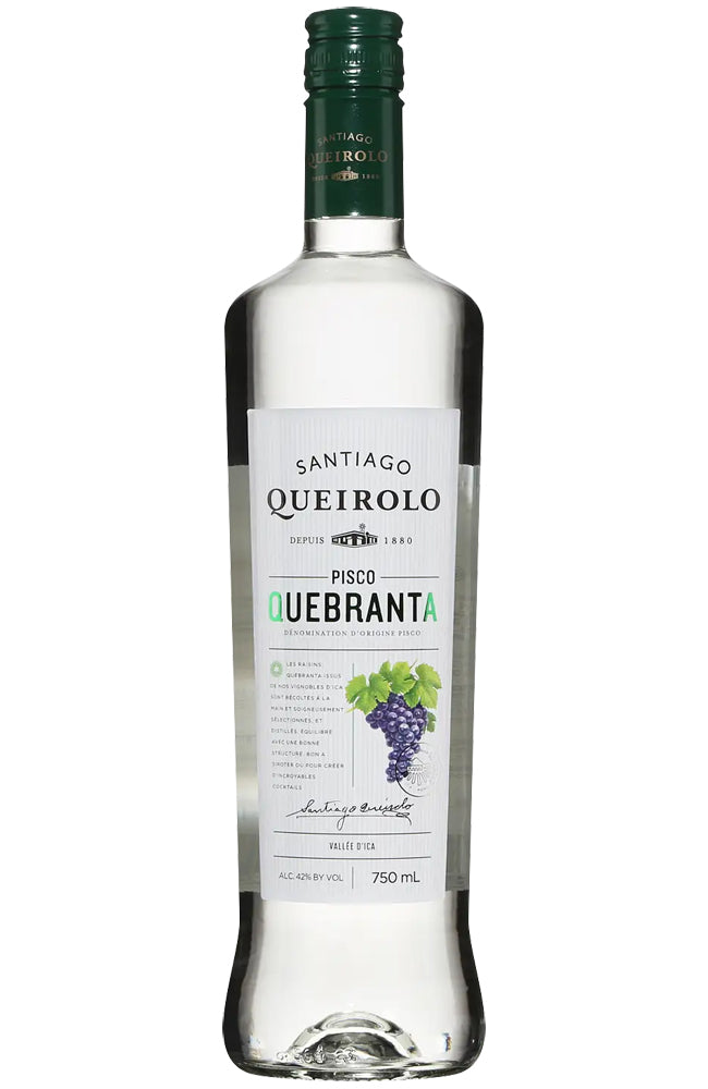 Buy Santiago Queirolo Award Winning Pisco Quebranta from Peru at Hic!